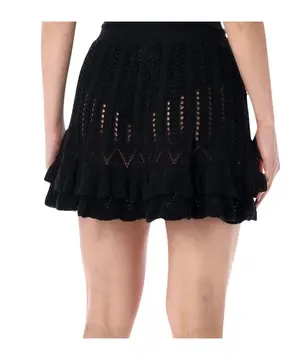 Isabel Marant Étoile Nelles Knit Mini Skirt - Black