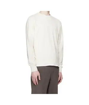 ENTIRE STUDIOS White Knit Crewneck Sweater - Bone