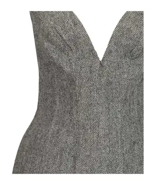 SELF-PORTRAIT Plunging Off-shoulder Mini Dress