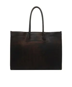 VIVIENNE WESTWOOD Orb Plaque Tote Bag - Dark Brown