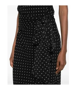 ROTATE BY BIRGER CHRISTENSEN Sleeveless Polka Dot Maxi Dress