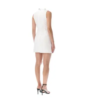 ROTATE BY BIRGER CHRISTENSEN Sleeveless Bow Dress - White