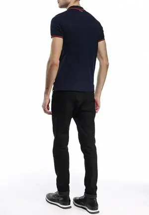 Iceberg Printed Polo Shirt - Black