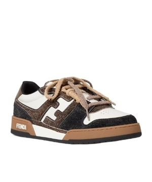 Fendi Ff Logo Printed Low-top Sneakers