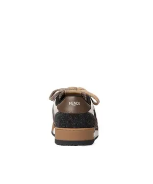 Fendi Ff Logo Printed Low-top Sneakers