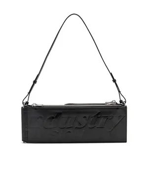DIESEL® Logo Embossed Shoulder Bag - Black