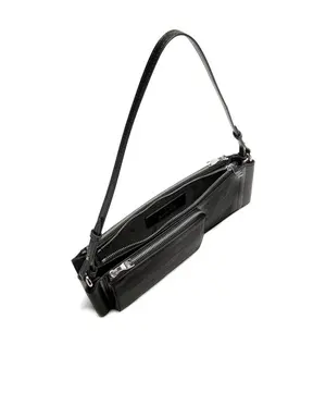 DIESEL® Logo Embossed Shoulder Bag - Black