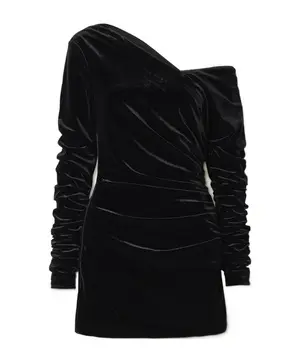 SIR. Ettore One-shoulder Mini Dress - Black
