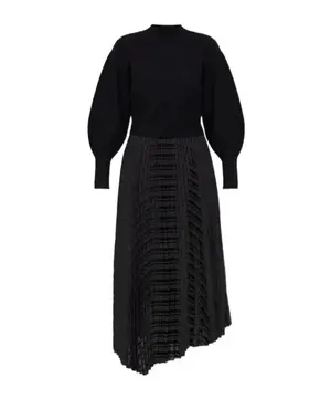 ALLSAINTS Sinead Pleated Midi Dress