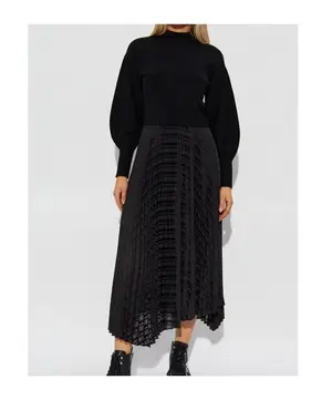 ALLSAINTS Sinead Pleated Midi Dress