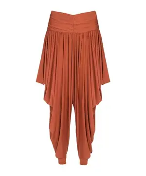 Balmain Pleated Tapered Tassel Trousers - Brown