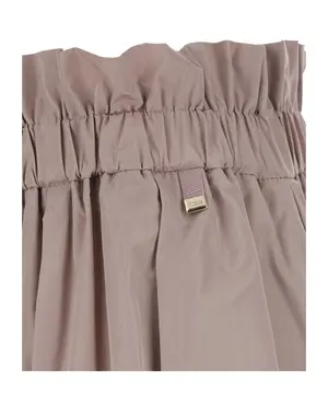 Herno A-line Midi Skirt With Elasticated Waistband - Nude