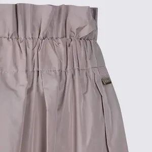 Herno A-line Midi Skirt With Elasticated Waistband - Nude