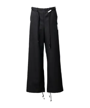 Mihara Yasuhiro Wide-leg Drawstring Trousers - Black