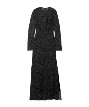 SIR. Lisander Layered Polka-dot Silk-chiffon Maxi Dress