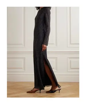 SIR. Lisander Layered Polka-dot Silk-chiffon Maxi Dress