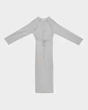 BASERANGE Long Sleeve Apron Dress