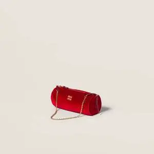 Miu Miu Velvet Pochette With Chain Strap