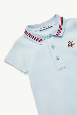 Moncler Logo Patch Polo Collar Romper