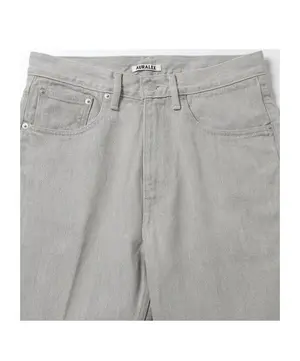 Auralee Belt Loop Jeans - Gray