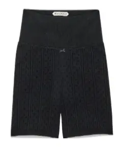 J.W.ANDERSON Knitted Pointelle Fitted Shorts - Black