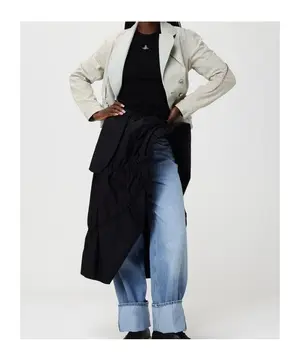 VIVIENNE WESTWOOD Asymmetrical Ruffled Hem Jacket