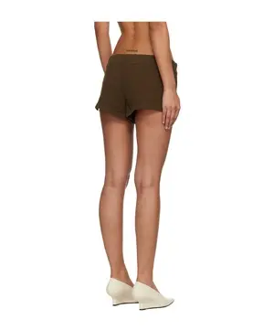 ENTIRE STUDIOS Lightweight Micro Shorts - Brown