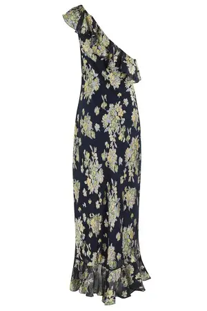 Rixo Leon Devoré Maxi Dress