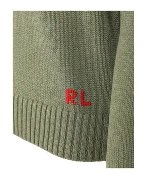 Polo Ralph Lauren Knitted Polo Bear Crewneck Jumper - Brown
