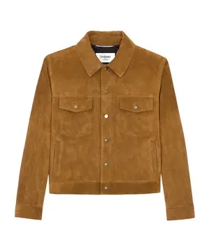 Saint Laurent Suede Snap-front Jacket