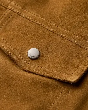 Saint Laurent Suede Snap-front Jacket
