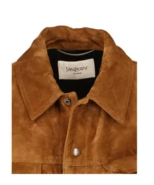 Saint Laurent Suede Snap-front Jacket