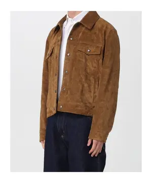 Saint Laurent Suede Snap-front Jacket