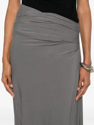 ENTIRE STUDIOS Asymmetrical Draped Maxi Skirt