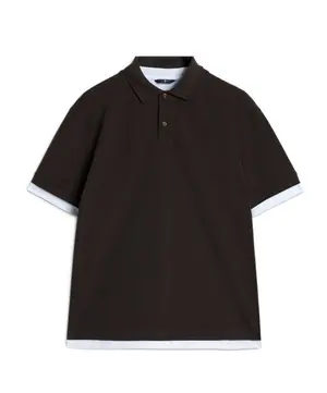 7 For All Mankind Layered-effect Polo Shirt