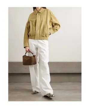 Nour Hammour Long-sleeved Collared Jacket - Yellow