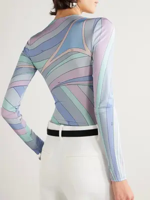 Emilio Pucci Iride Print Bodysuit