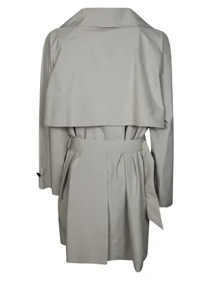SAVE THE DUCK Livia Double-breasted Belted Raincoat