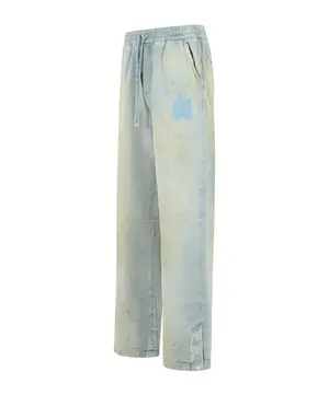 Amiri Straight Leg Baggy Jeans - Lightblue