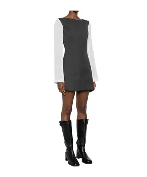 Our Legacy Firm Embroidered Mini Dress - Black