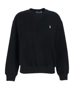 Polo Ralph Lauren Logo Crewneck Sweatshirt - Black
