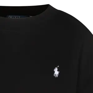 Polo Ralph Lauren Logo Crewneck Sweatshirt - Black