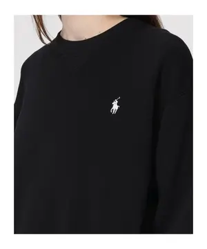 Polo Ralph Lauren Logo Crewneck Sweatshirt - Black