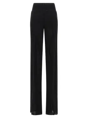 Rick Owens Bias Ribbed Palazzo Pants - Black