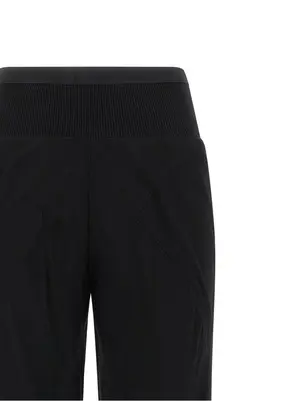 Rick Owens Bias Ribbed Palazzo Pants - Black