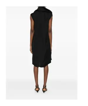 TOTEME Sleeveless Midi Dress With Attached Scarf