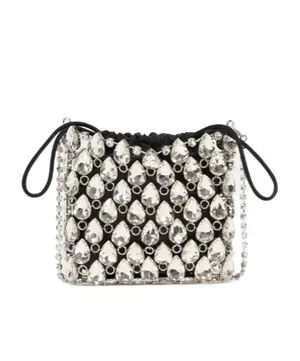 SELF-PORTRAIT Embellished Chainmail Shoulder Bag