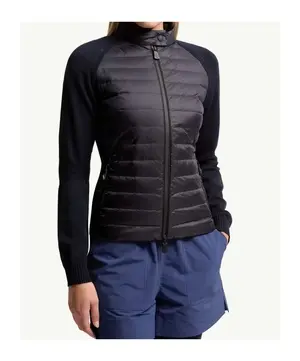 Moncler Tricot Quilted Cardigan
