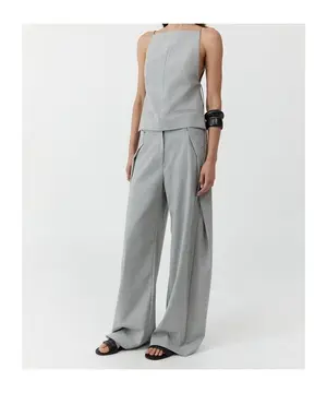 ST. AGNI Side-tie Top With Decorative Pockets
