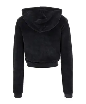 Alexander Wang Logo-embroidered Zip-front Hoodie